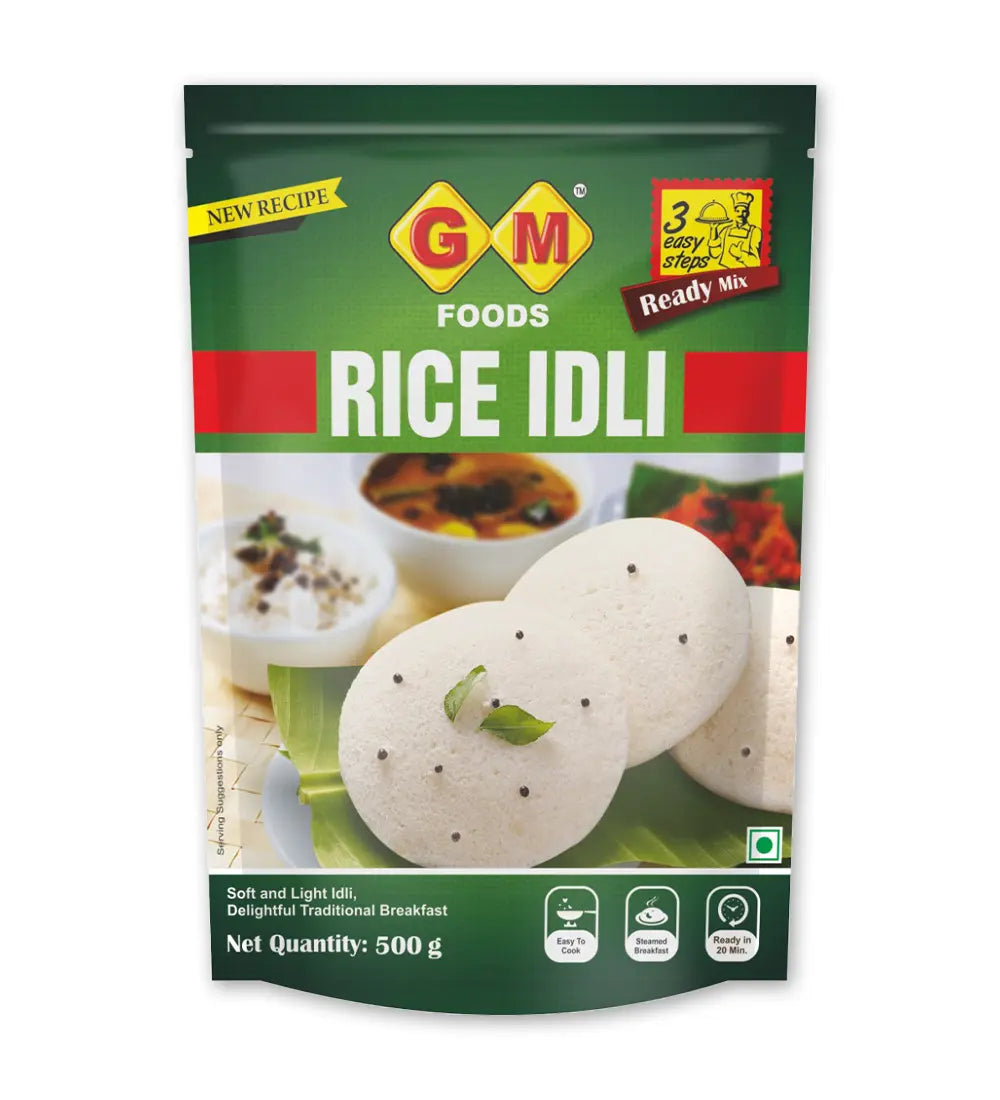 GM Foods Rice Idli 500 Gram (Pack Of 3)