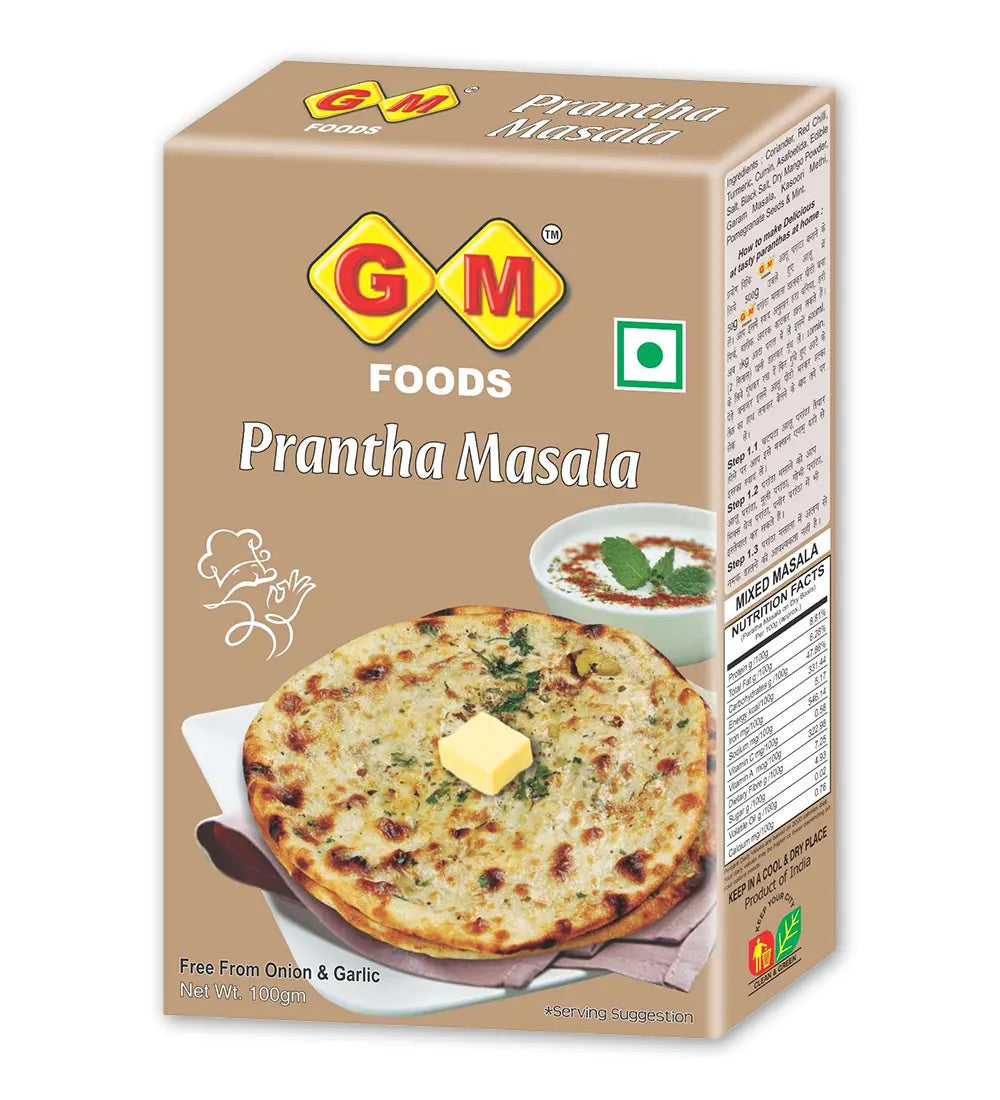 GM Foods Prantha Masala 100 Gram (Pack Of 2)