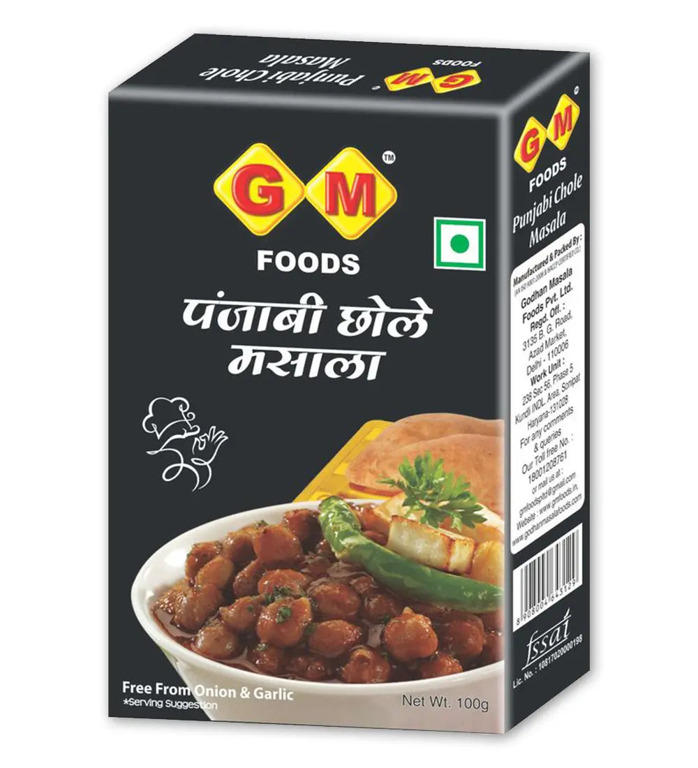 GM Foods Bhatura Mix 400 Gram (Pack Of 2) + Punjabi Chole 100 Gram (Pa